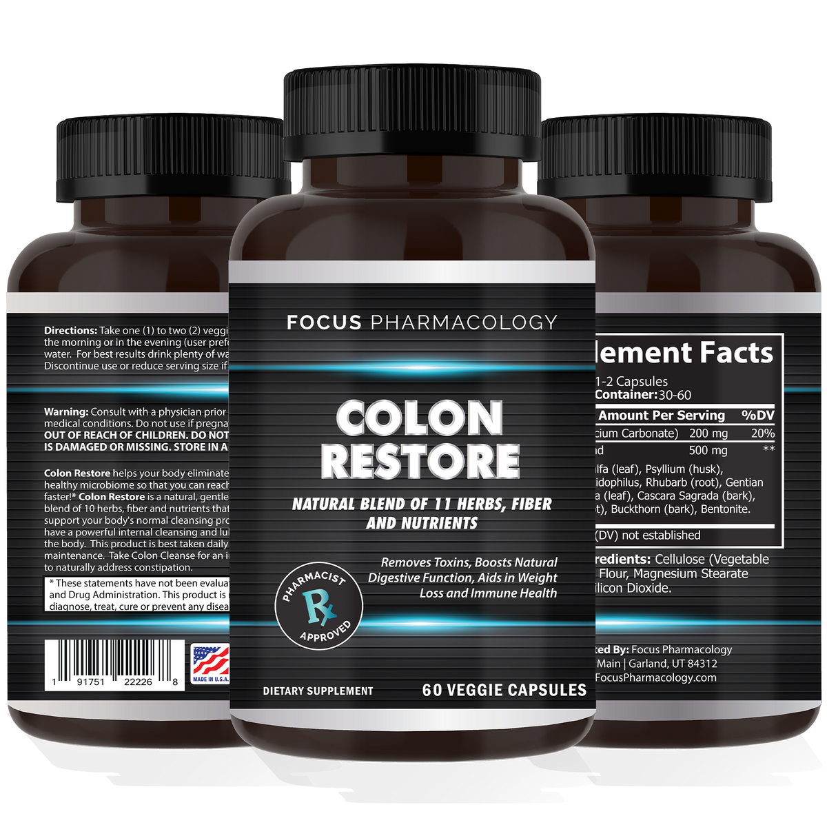 Colon Restore - Colon Cleanse with Probiotic to Repair and Maintain Gut ...