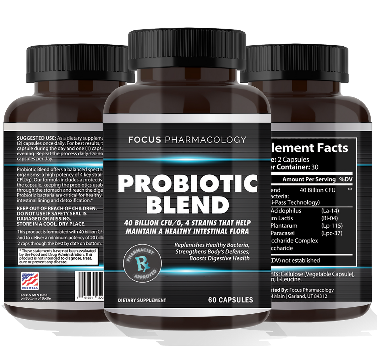 Probiotic Blend - 4 Strain – Focus Pharmacology