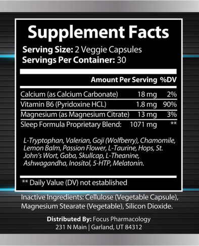 Sleep Formula – Focus Pharmacology